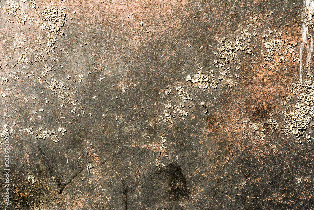 texture of old metal, the metal surface is covered with a lot of ...