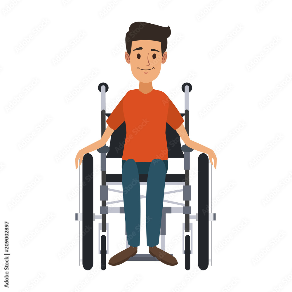 Wheelchair Man Vector