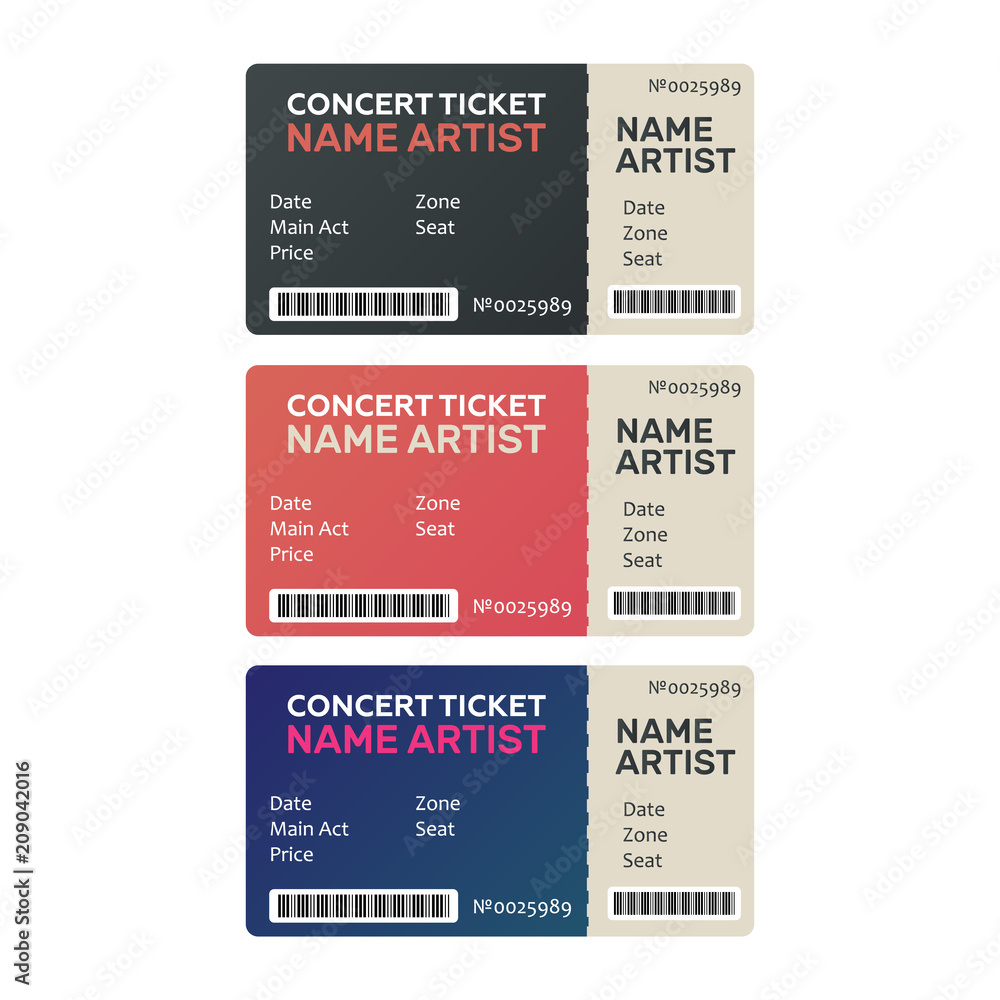 Concert Ticket Invitations