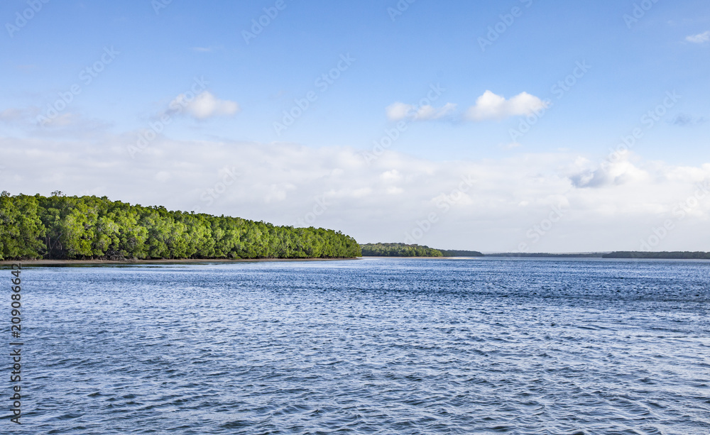 coastline in the escape river in the australian outback of Queensland ...