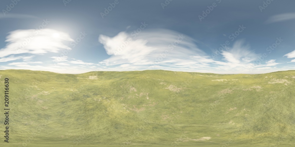 HDRI, equidistant panorama, Spherical panorama., Environment map 3D ...