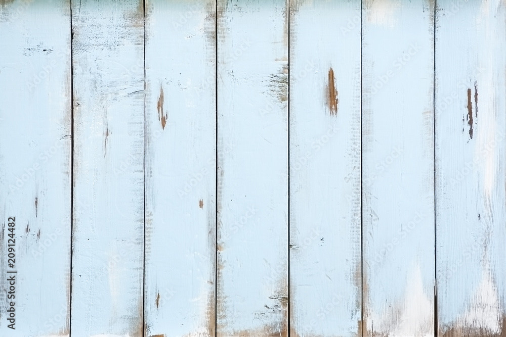 Blue Distressed Wood Background