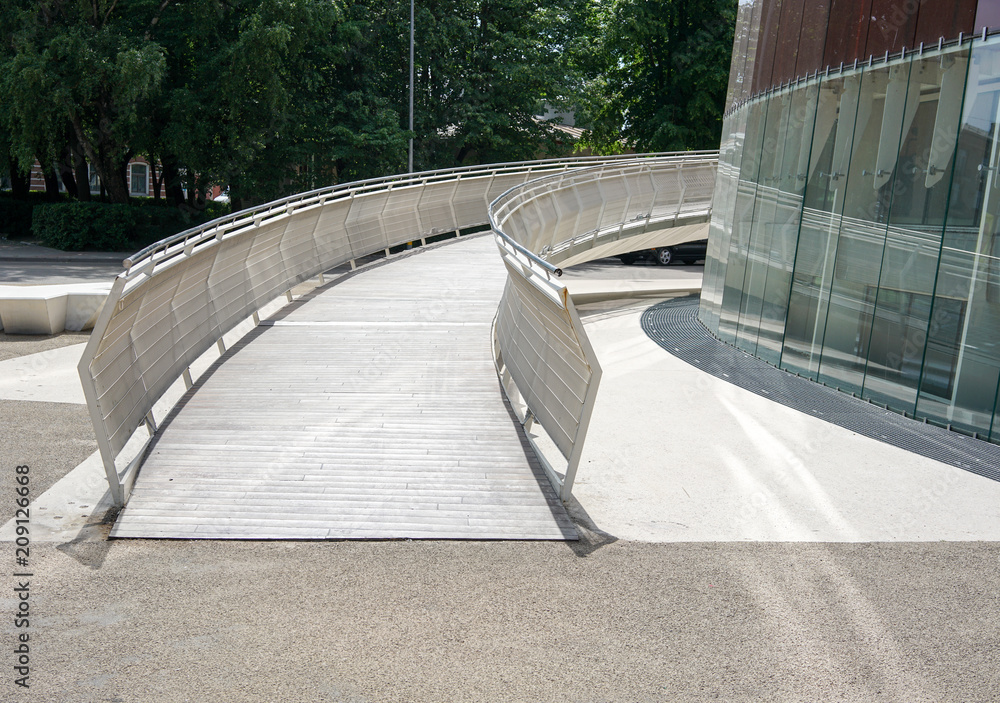 Poster building entrance with ramp for wheelchair – Wall Art | UkPosters