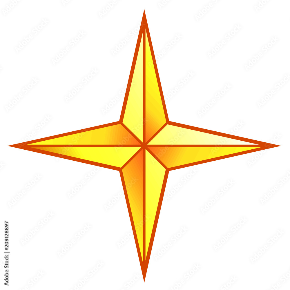 Compass Star Clipart