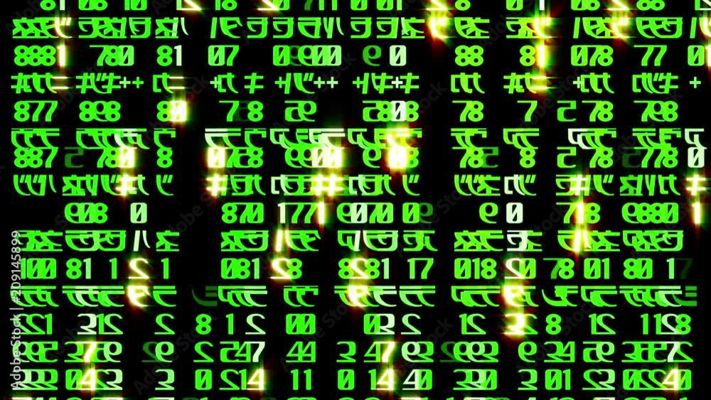 Blocks of abstract program matrix code are written and moved in the virtual space. Code on a ...