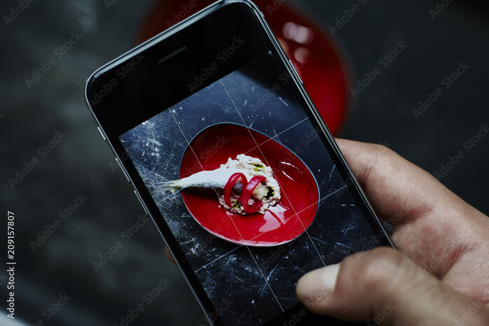 Food snapping Stock Photo | Adobe Stock