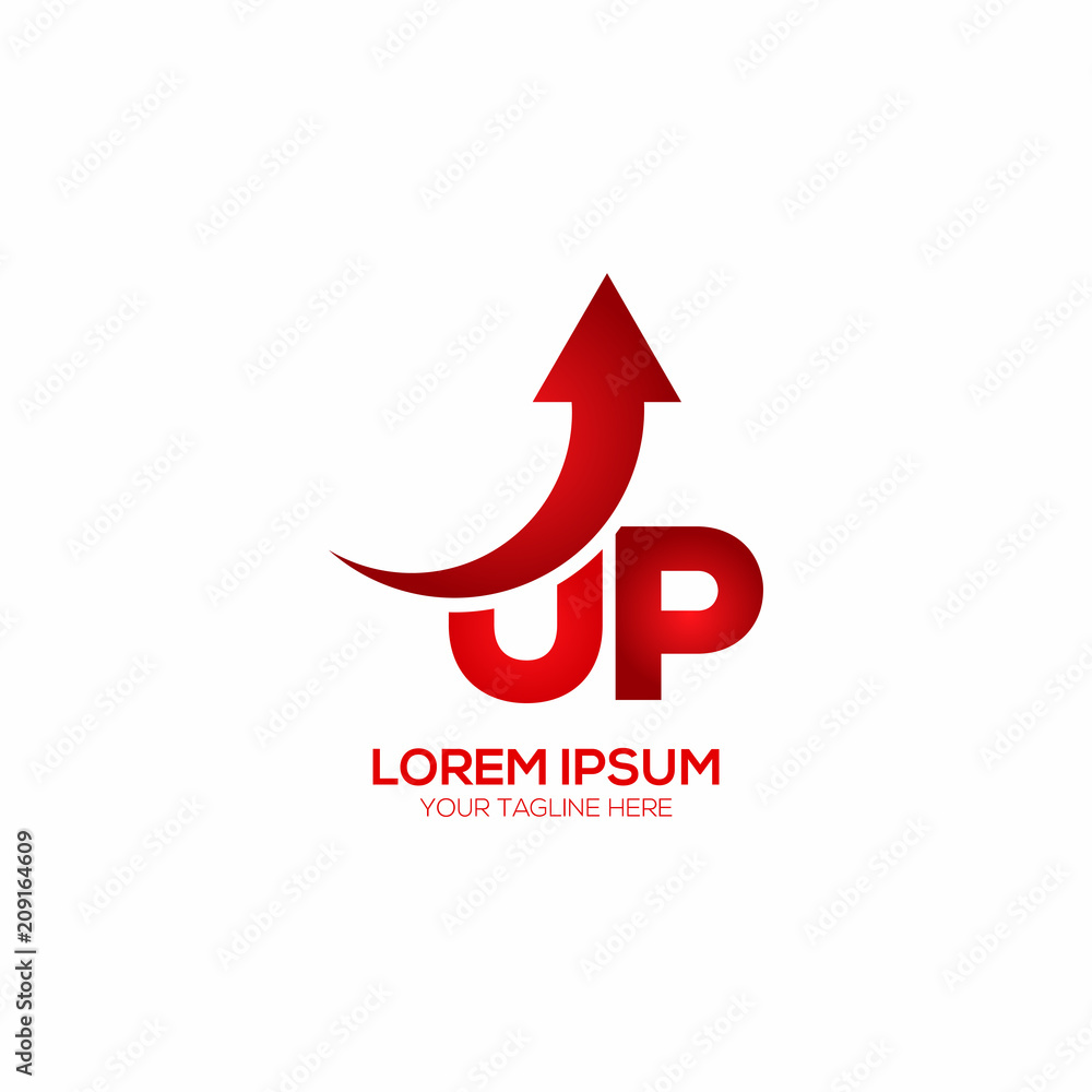 up logo design Stock Vector | Adobe Stock