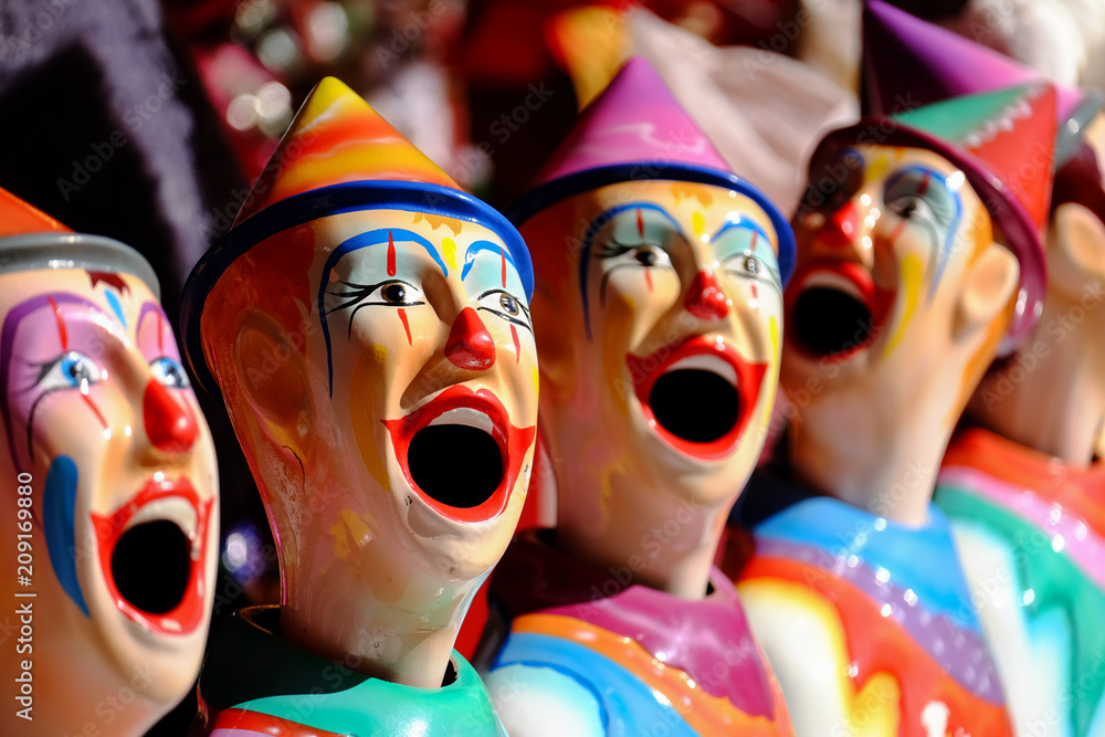 Carnival clowns at the Ekka (Brisbane Exhibition or Royal Queensland ...