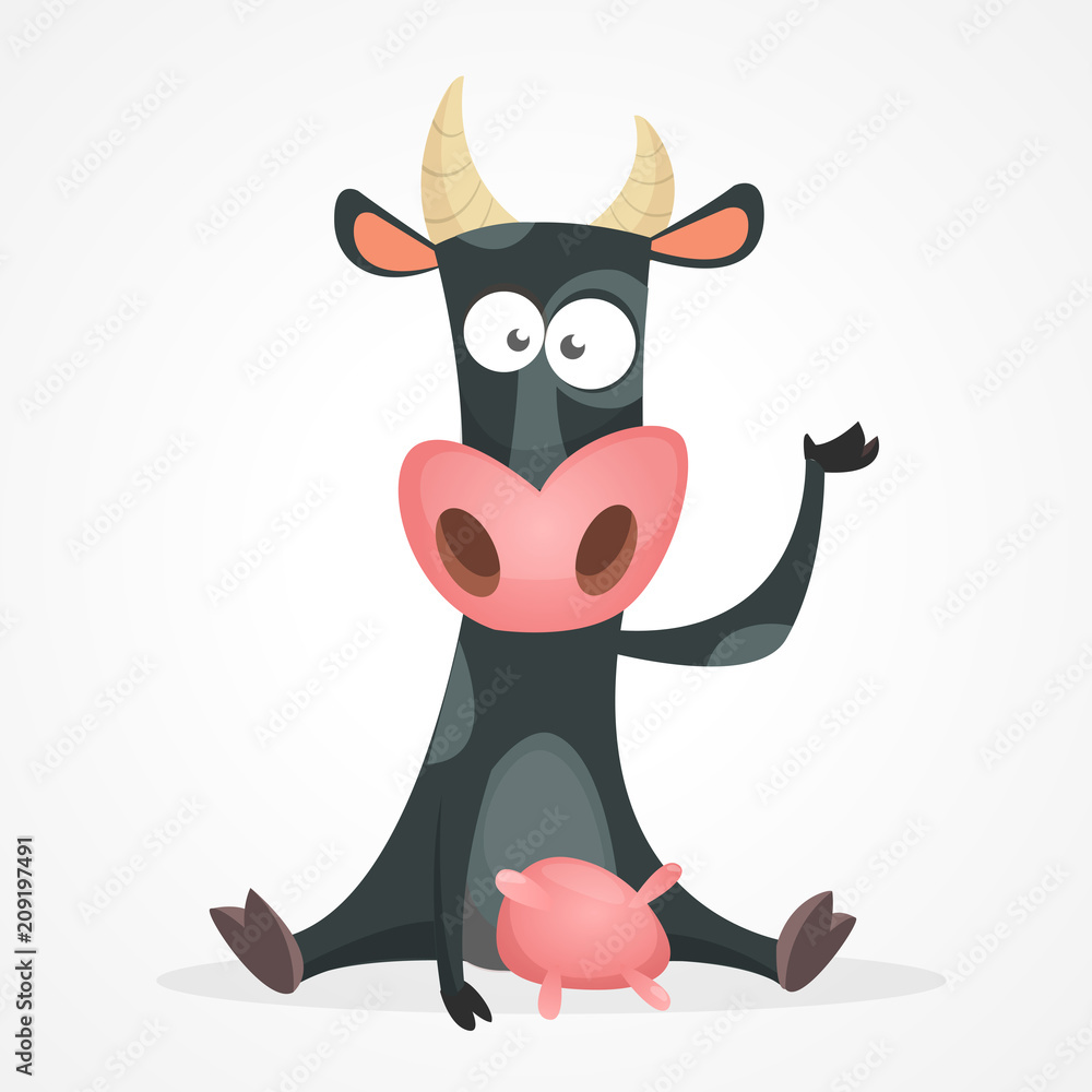 Funny Cow Drawing
