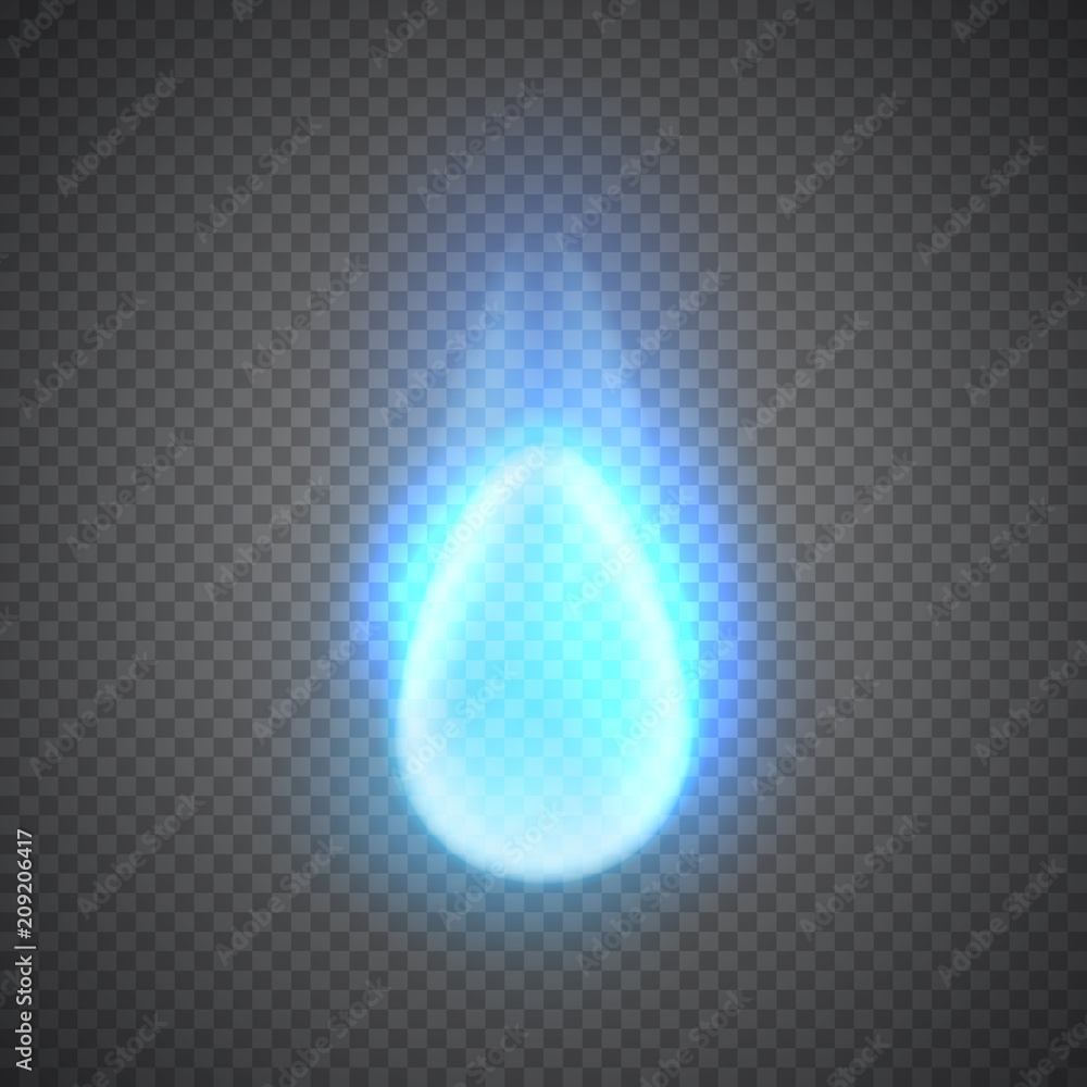 Realistic vector natural gas flame isolated on transparent background ...
