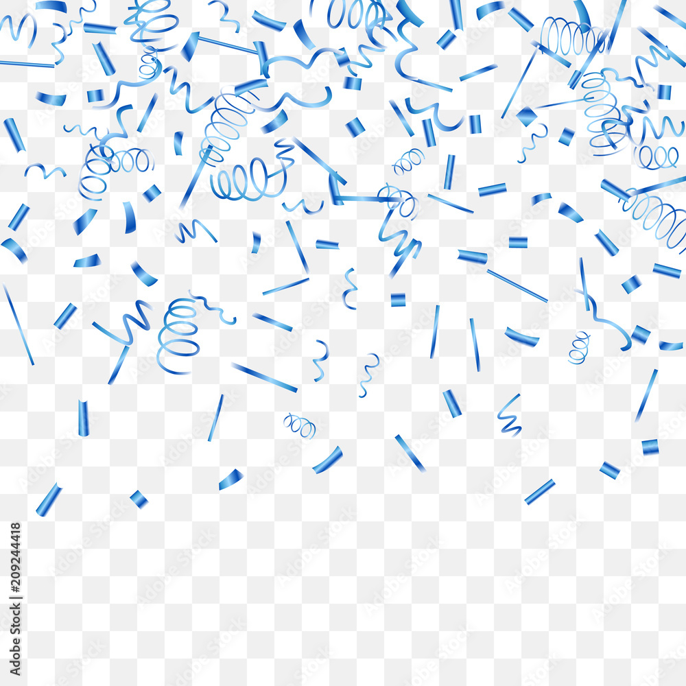 Abstract background with falling blue confetti. Stock Vector | Adobe Stock