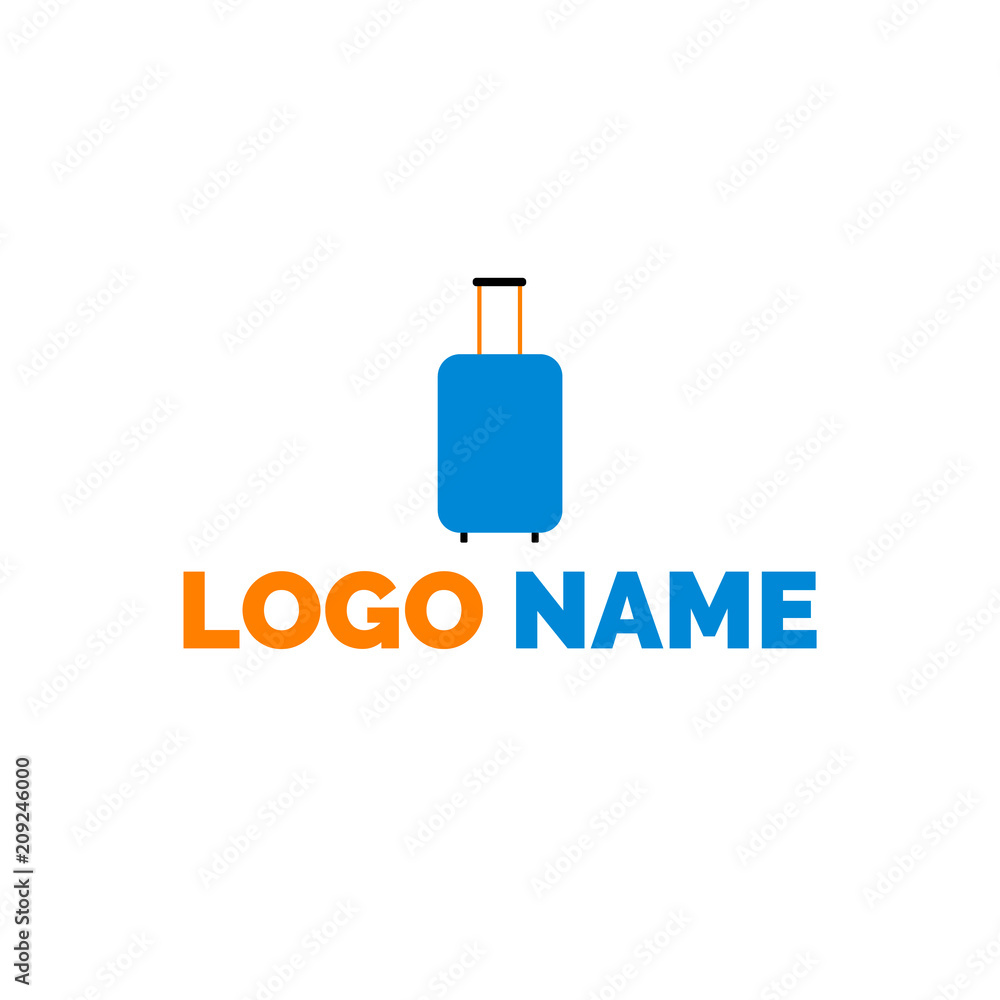 Logo travel bag. Logo Luggage Stock Vector | Adobe Stock