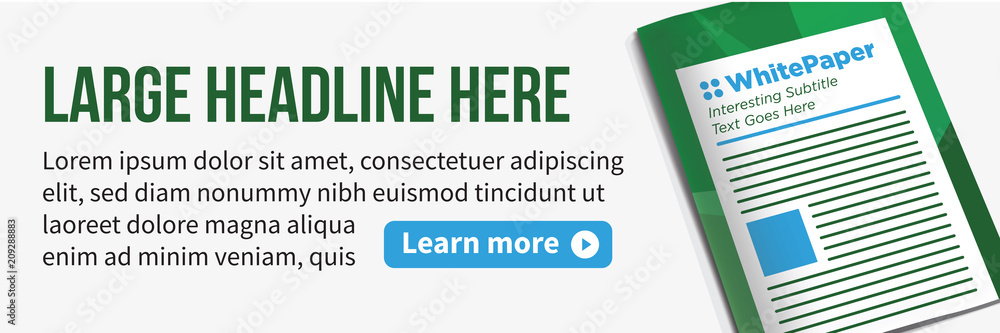Whitepaper or Ebook CTA with Cover and Download Button for Free Digital ...