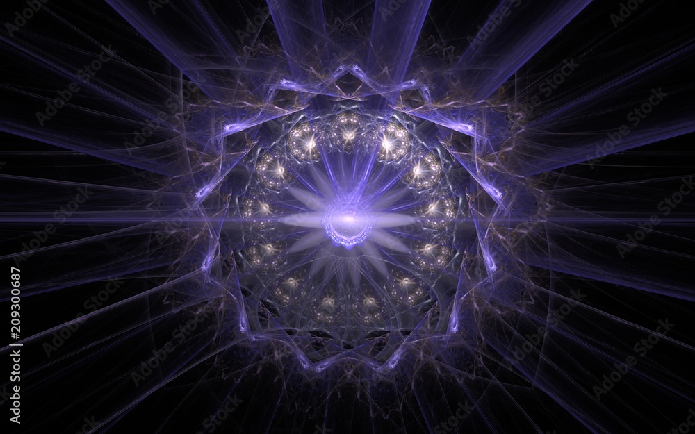 digital generated image in the form of abstract geometric shapes of ...