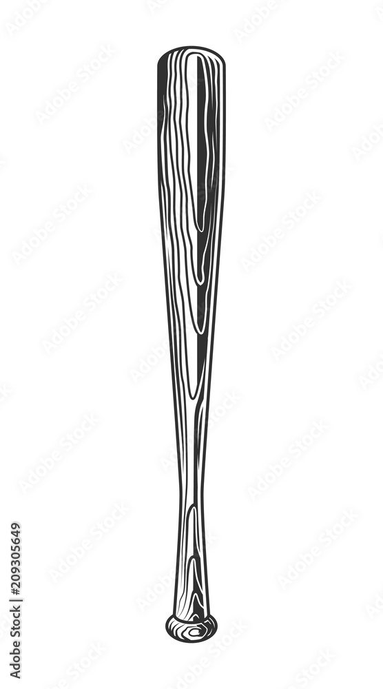 Vintage baseball bat template Stock Vector | Adobe Stock