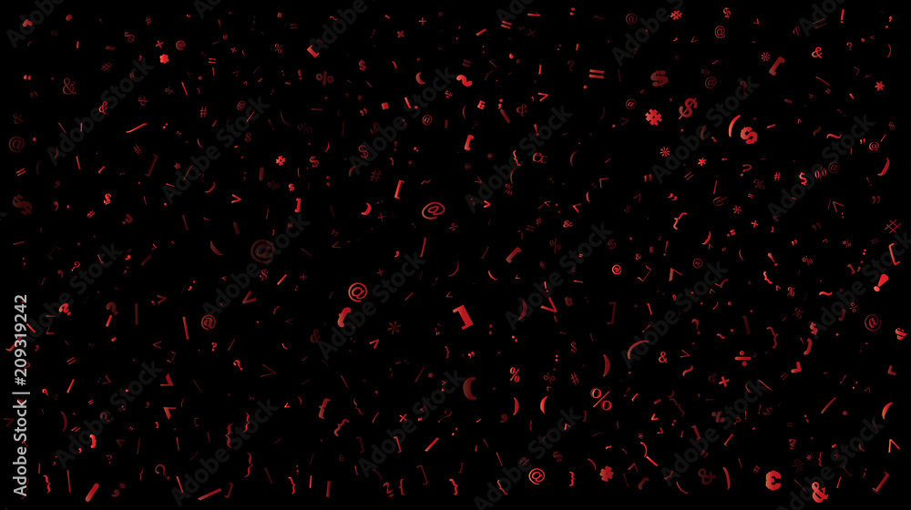 random special sign, colon alphabet beautiful background design Stock ...