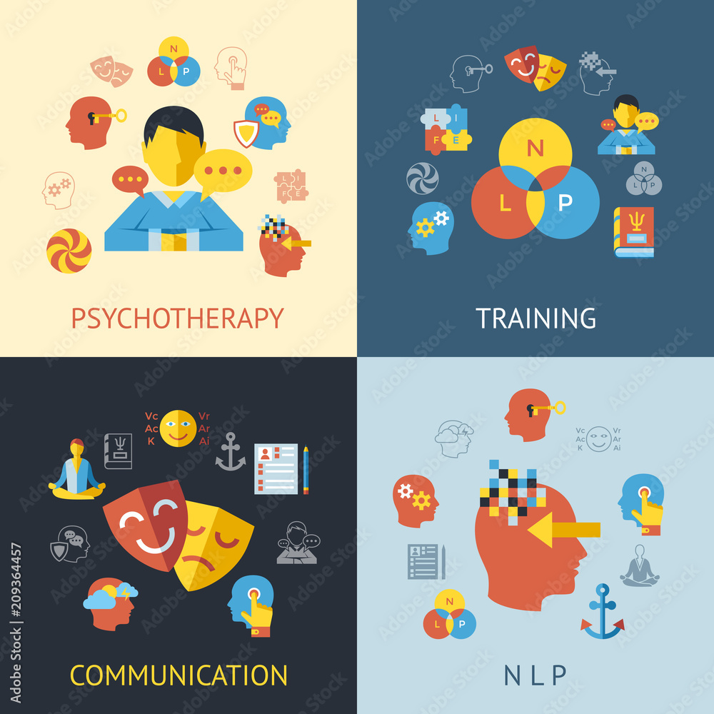 Digital vector neuro linguistic programming Stock Vector | Adobe Stock