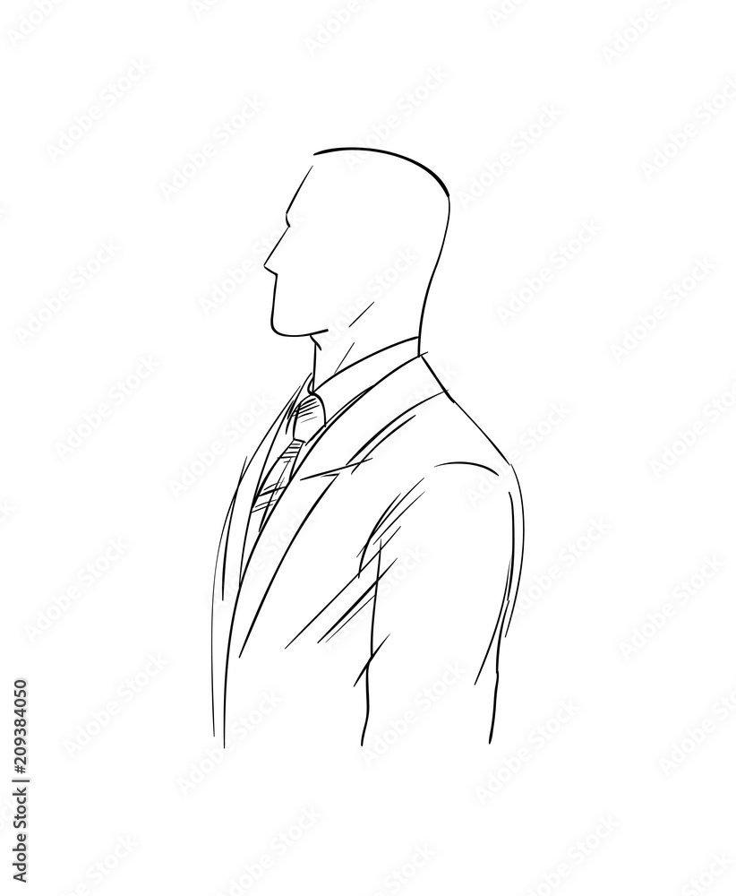 Business Suit Sketch