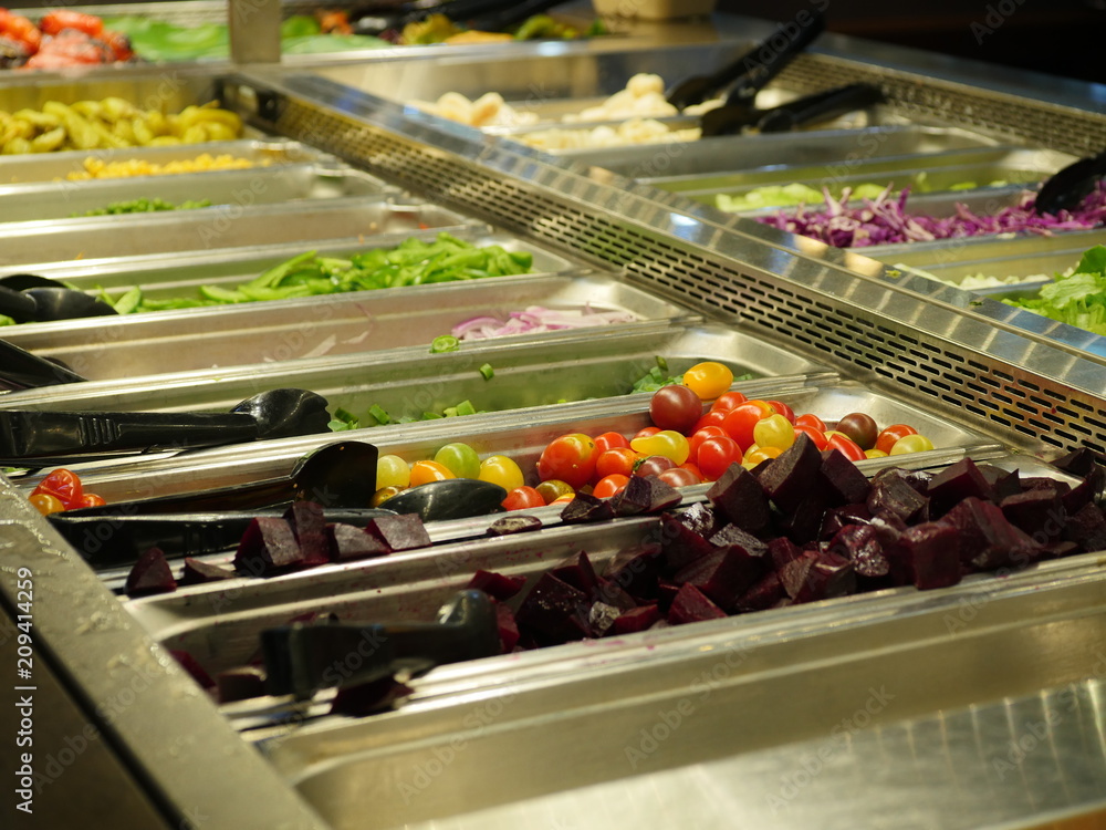 cold salad bar Stock Photo | Adobe Stock