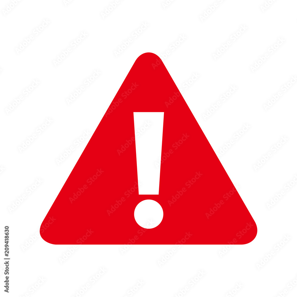 Attention sign icon. Warning symbol. Exclamation mark icon. alert sign ...