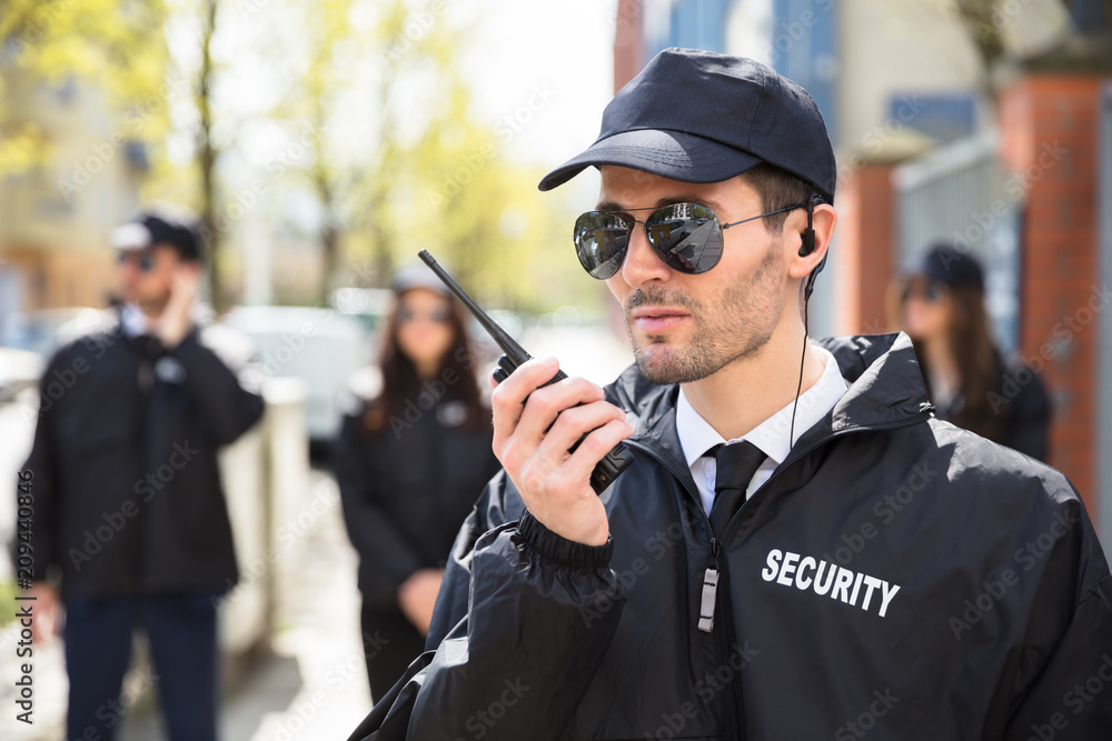 Portrait Of A Male Security Guard Stock Photo | Adobe Stock