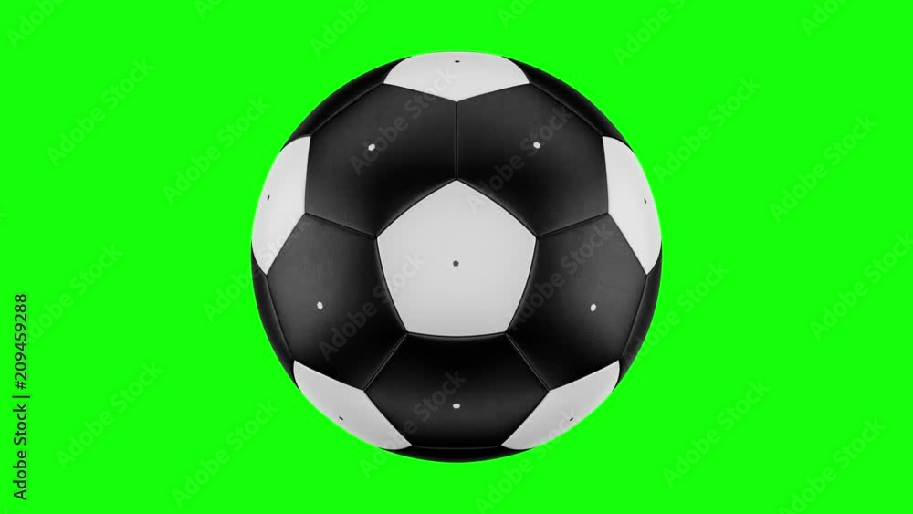 Transformation of a soccer ball. Transition of black areas into white ...