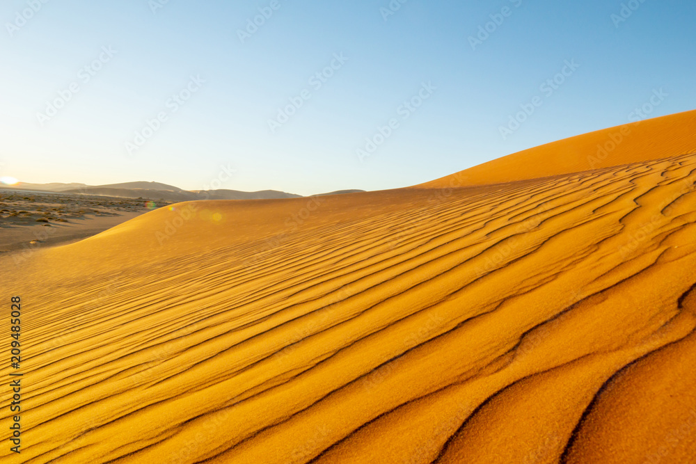 Long wind formed ripples with shadow defined edges in dunes of Hidden ...