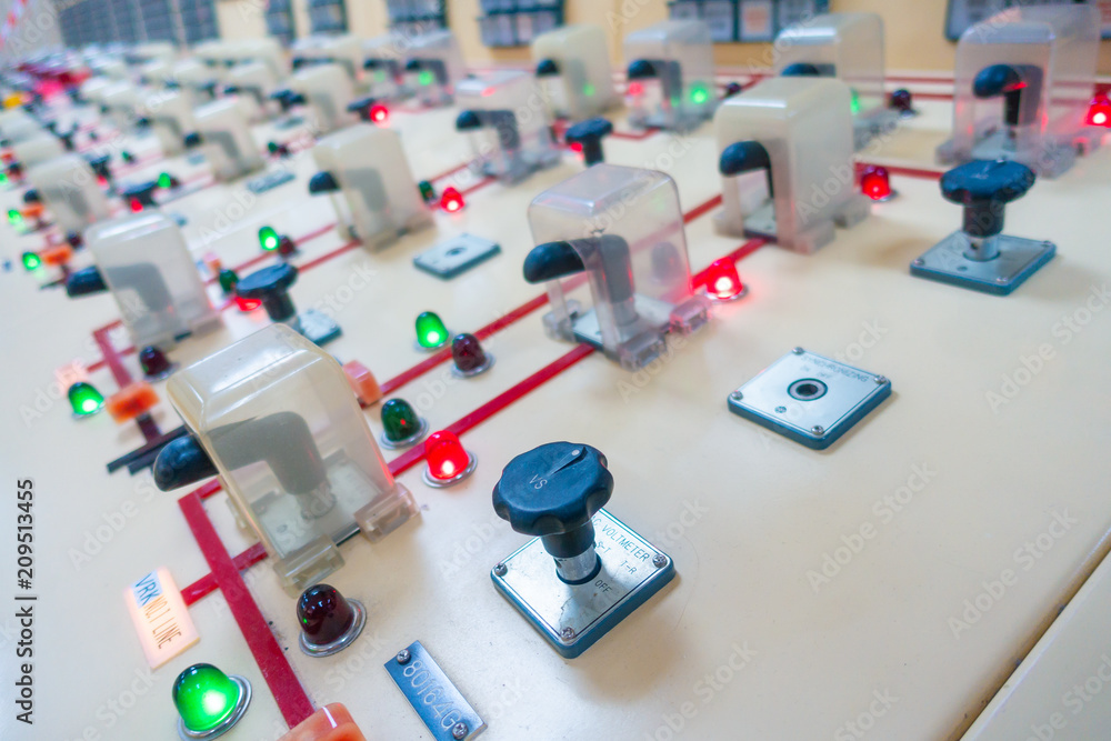Control room at power plant of dam for operation. Stock Photo | Adobe Stock