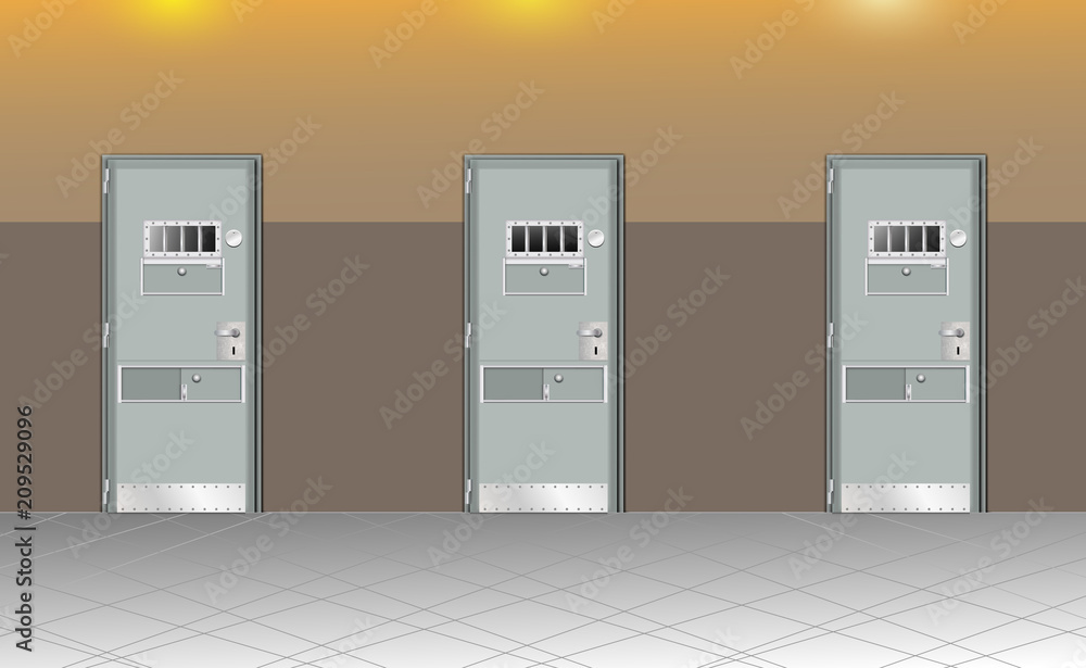 Modern Prison Cell Door