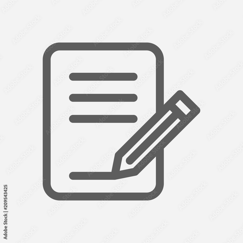 Get in routine icon line symbol. Isolated vector illustration of icon ...