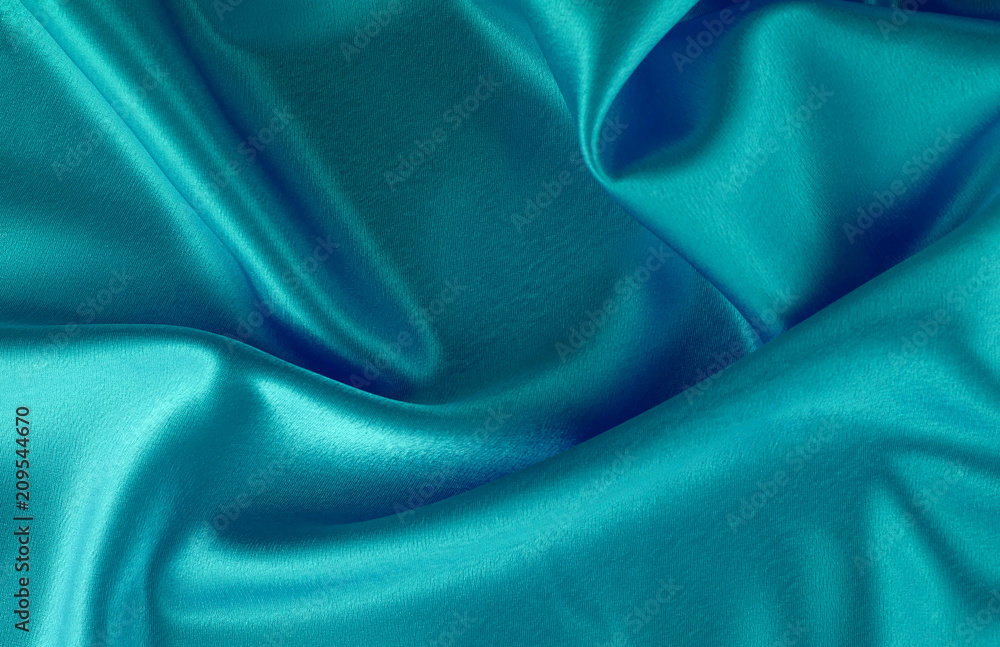 Abstract silk luxury background, piece of cloth, deep sea blue cloth ...