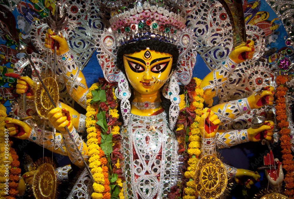 Goddess Durga - Festival of Bengal Stock Photo | Adobe Stock