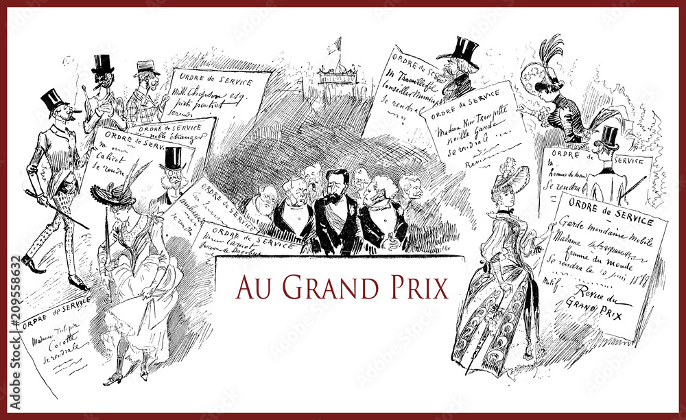French satirical magazine La vie Parisienne 1888, Grand Prix ...