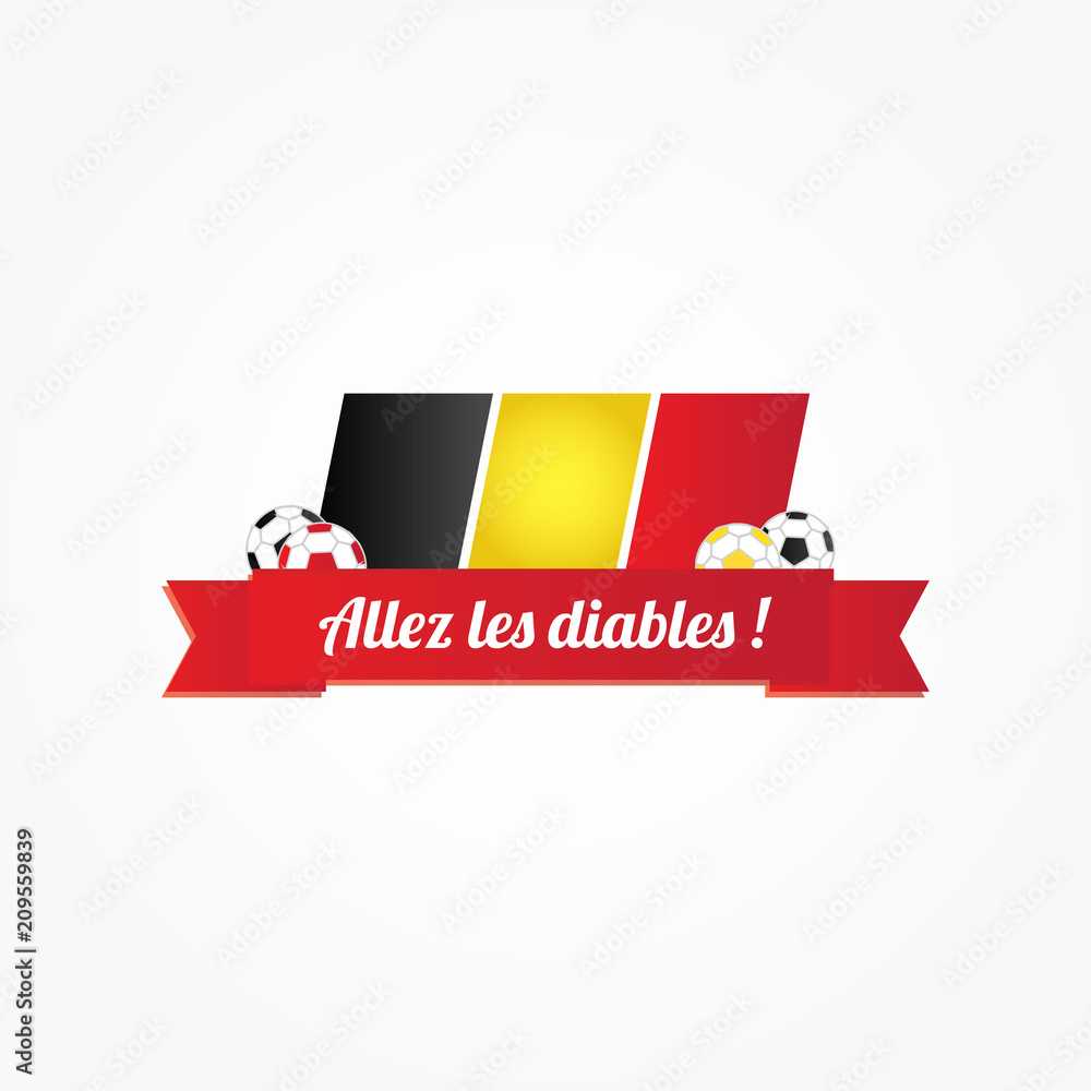 Allez les diables Stock Vector | Adobe Stock
