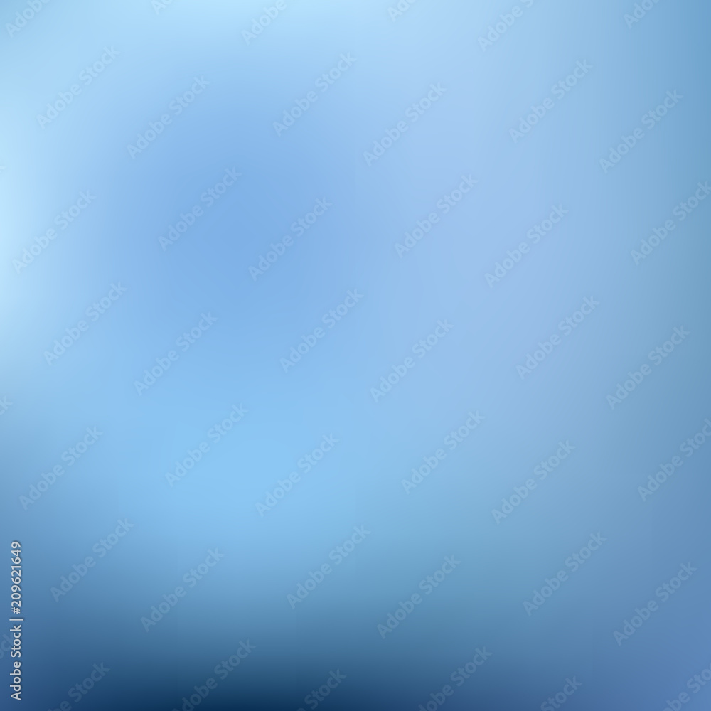 Abstract blue color background. Vector illustration. Ocean sea and sky ...