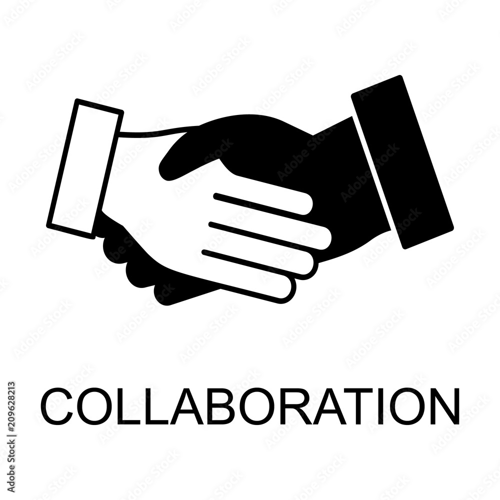 collaboration icon. Element of Software development signs with name for ...