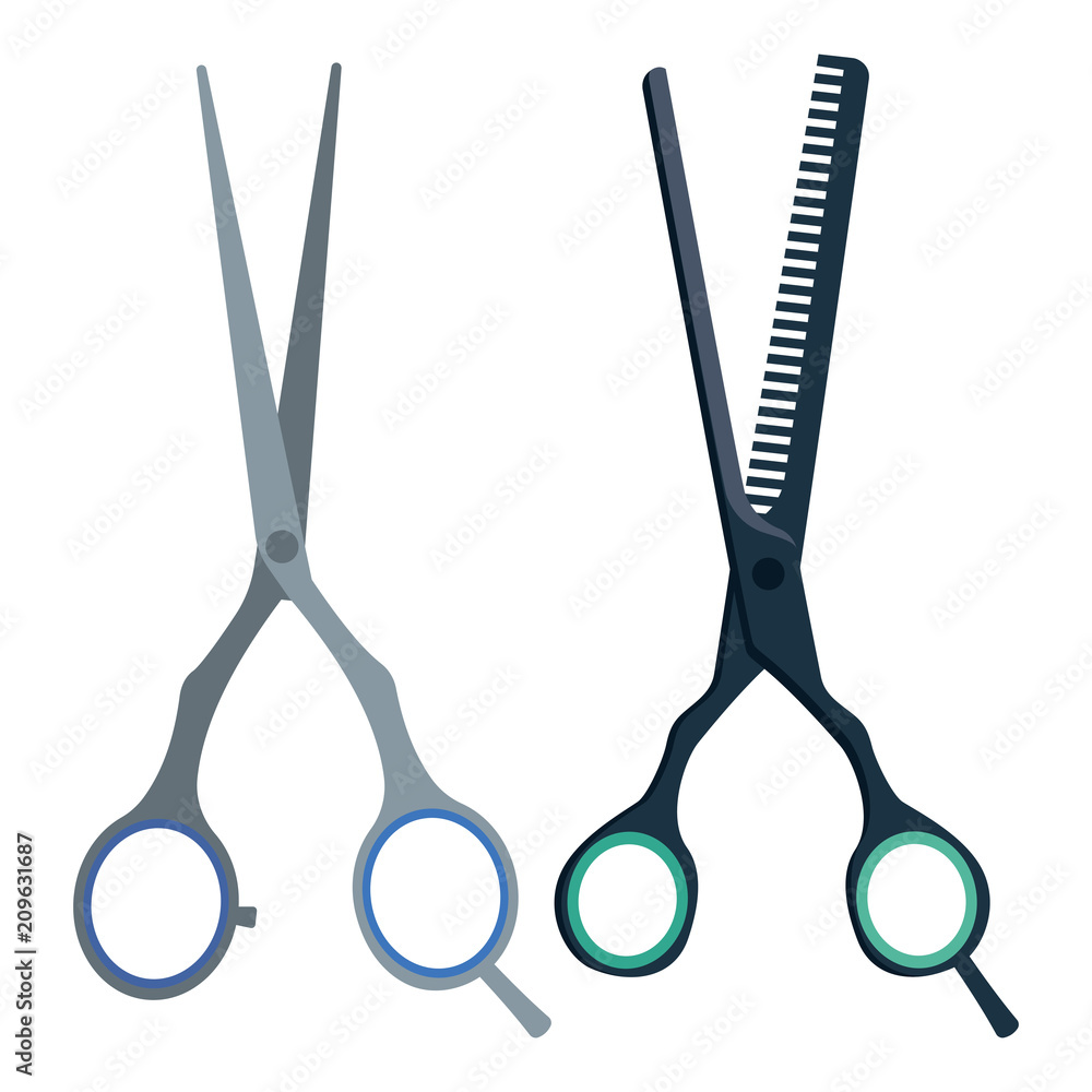 Hair Cutting Shears Vector
