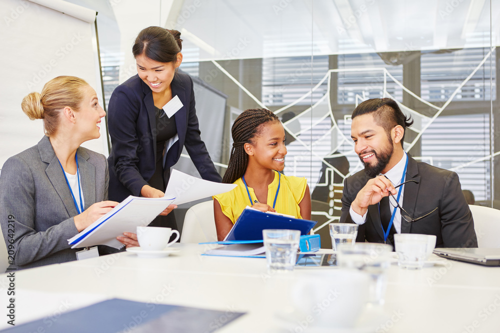 Business people in workshop Stock Photo | Adobe Stock