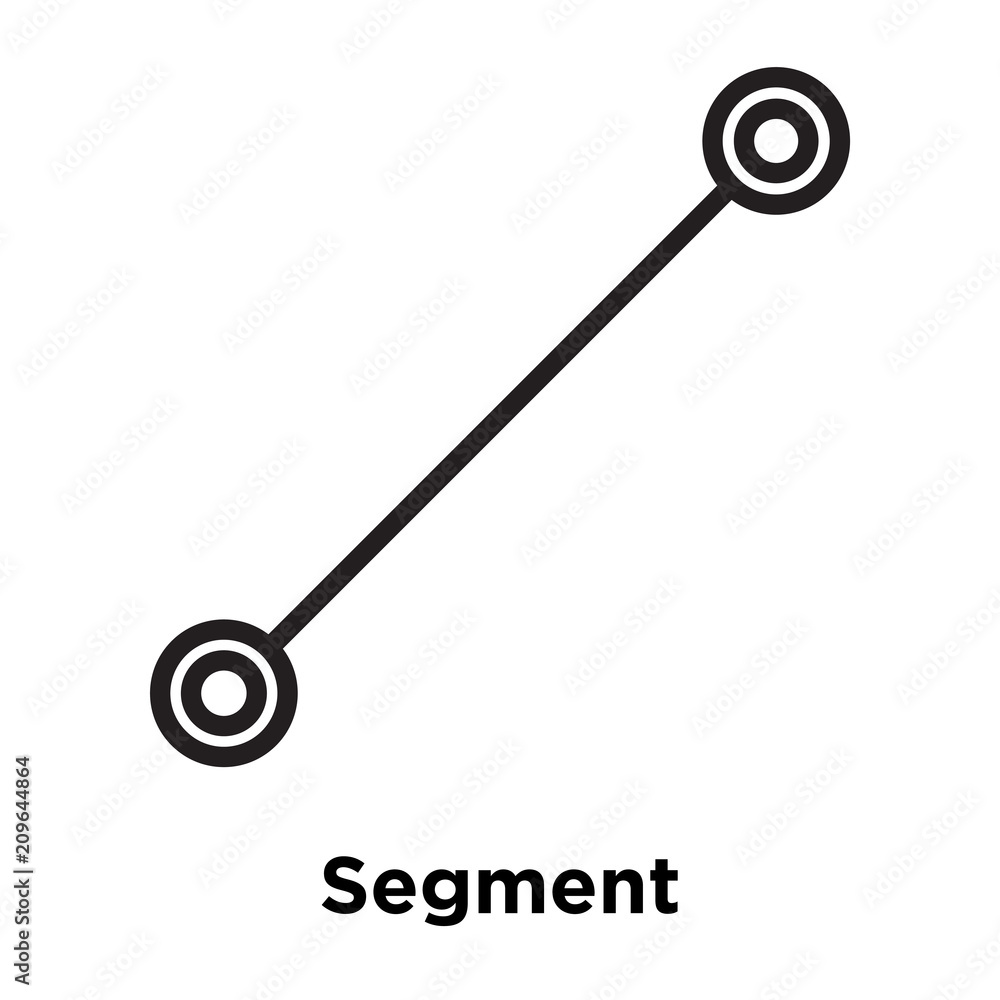 Segment icon vector sign and symbol isolated on white background ... Segment icon vector sign and symbol isolated on white background ...