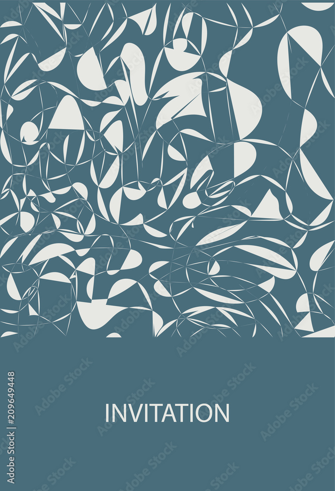 Wedding invitation design. Brochure, pamphlet, booklet or ticket design ...