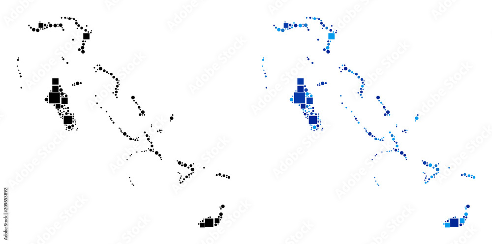 Dot Bahamas Islands map variants. Abstract geographic scheme version ...