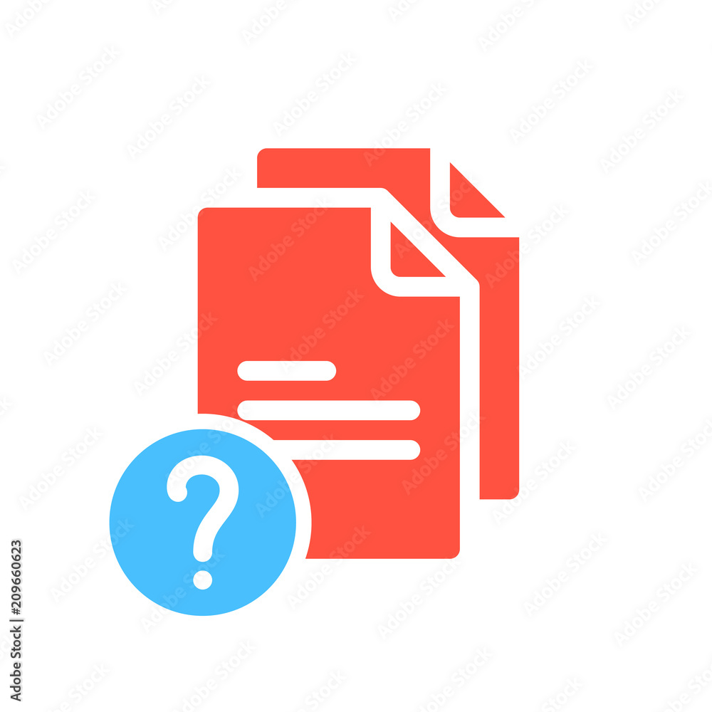 Copy icon, signs icon with question mark. Copy icon and help, how to ...