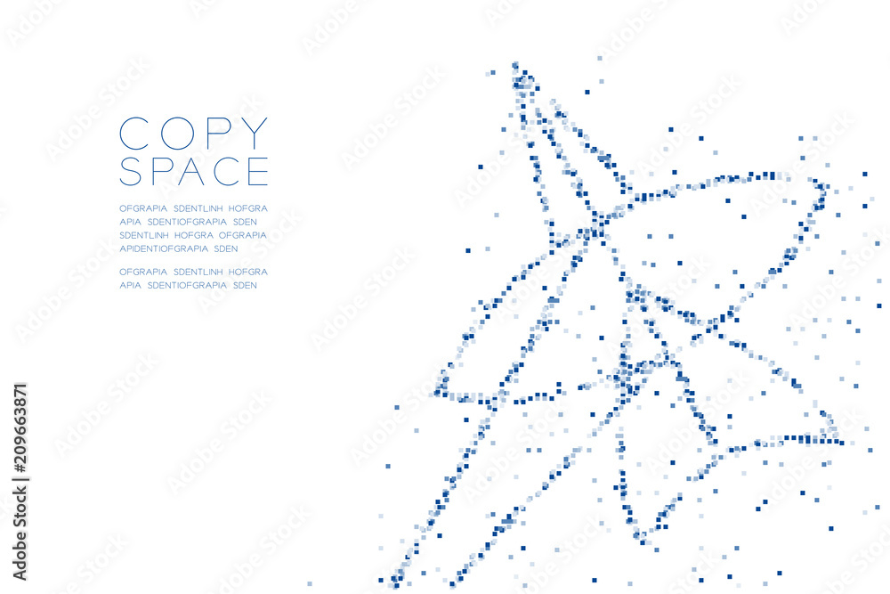 Abstract Geometric Square box pixel pattern Chula Kite shape, freedom ...