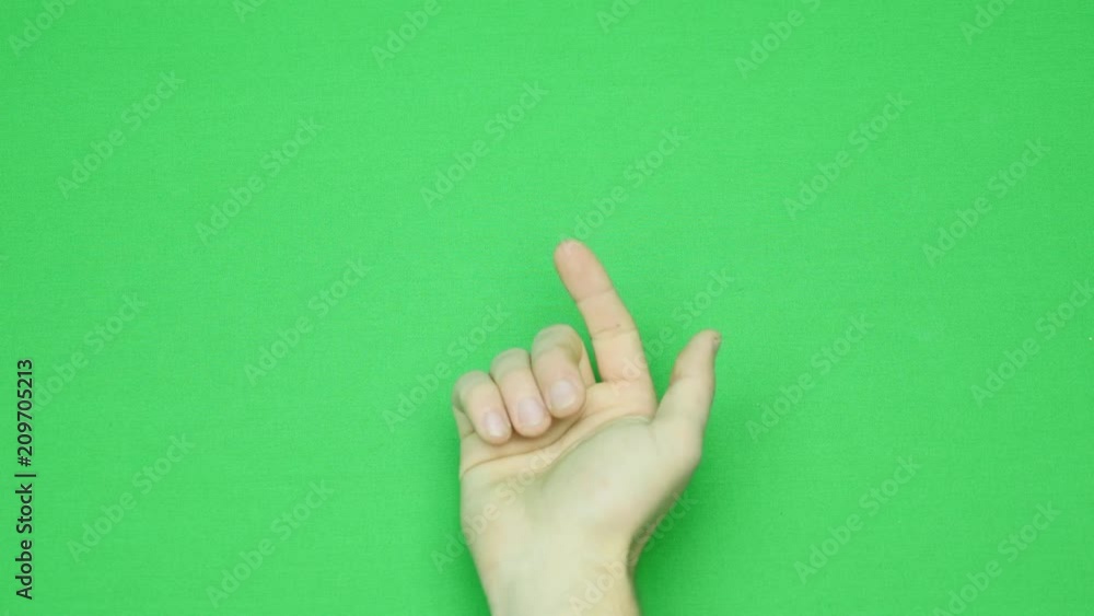 Set of hand gestures, showing the uses of computer touchscreen, tablet ...