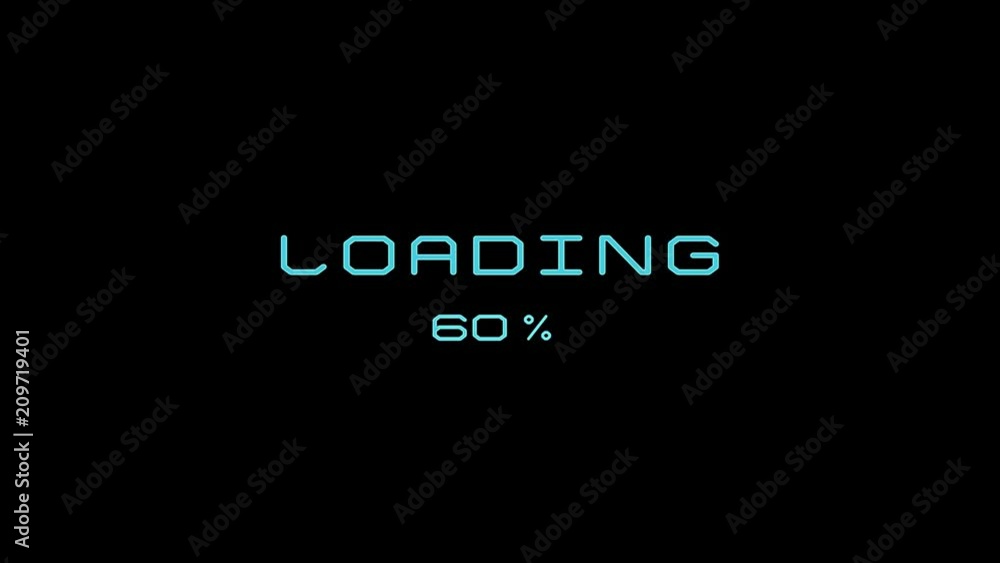 4k Loading Process to Complete. Futuristic pending loading screen with ...
