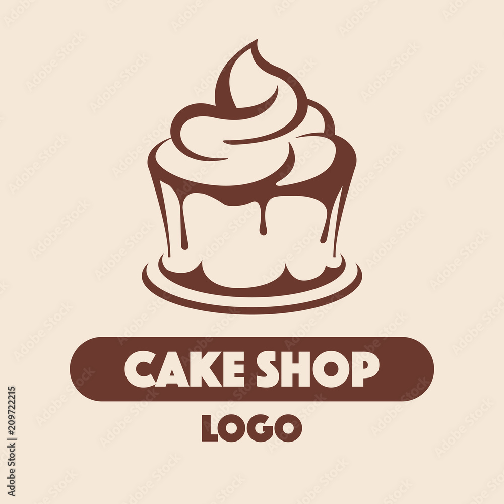 Logo Cake shop Stock Vector | Adobe Stock