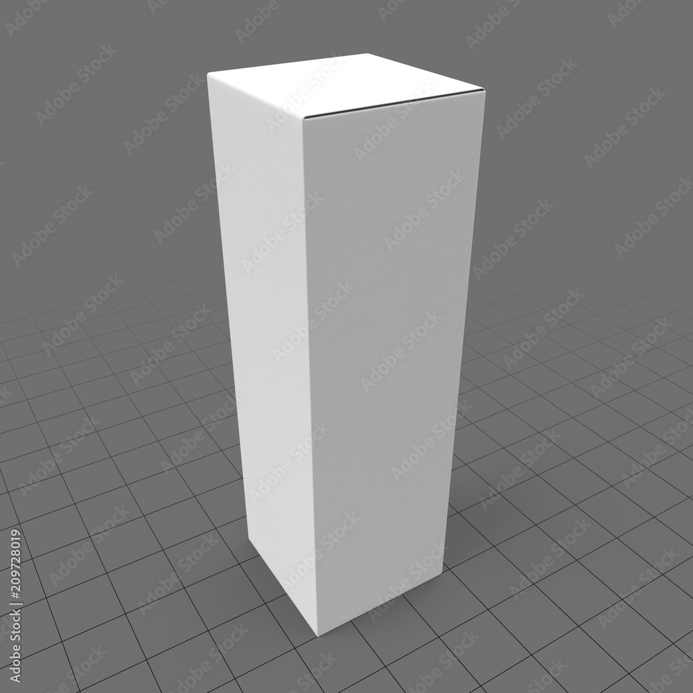 Tall rectangular packaging Stock 3D asset | Adobe Stock