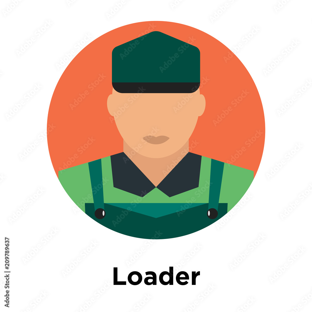 Loader icon vector sign and symbol isolated on white background, Loader ...