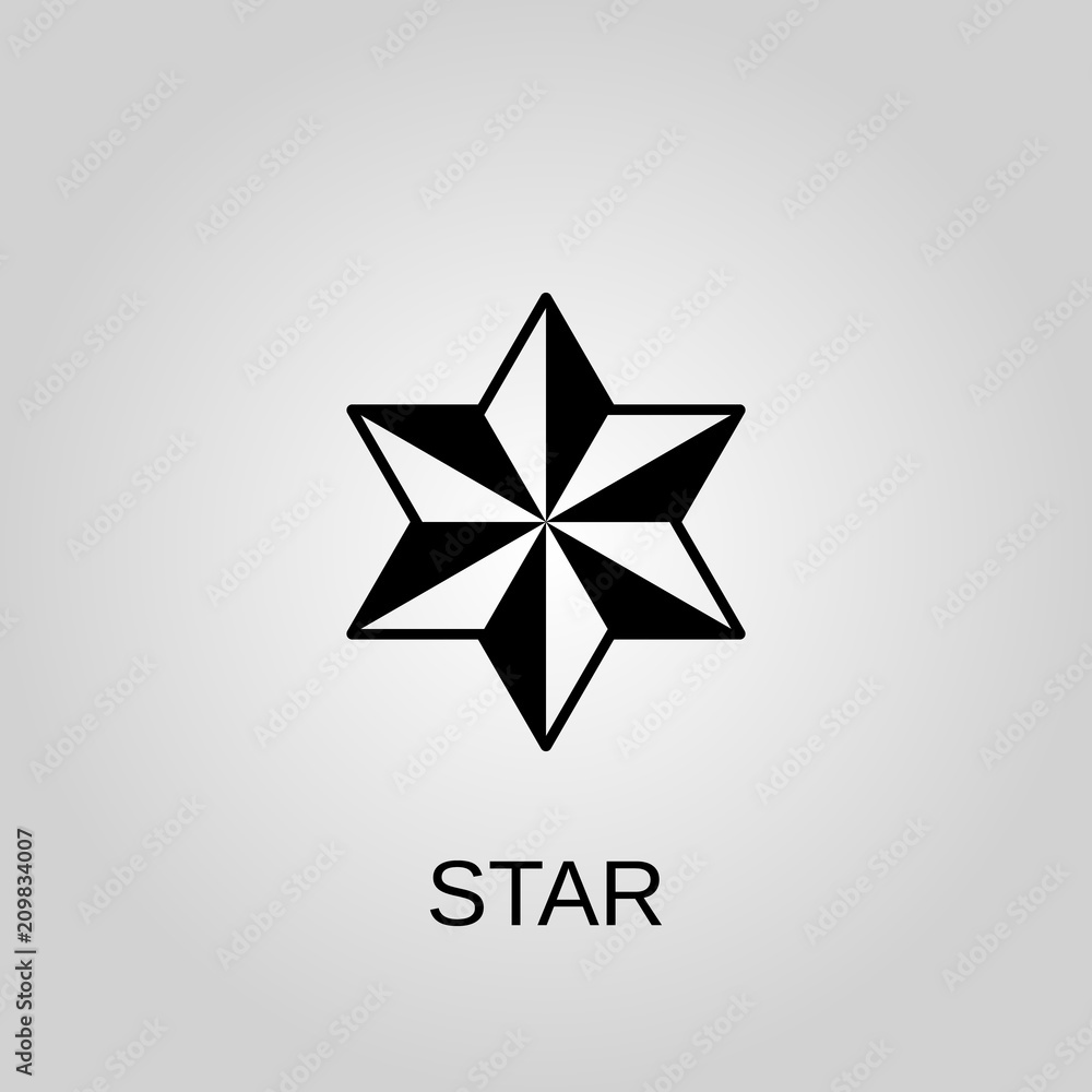 Star icon. Star symbol. Flat design. Stock - Vector illustration Stock ...