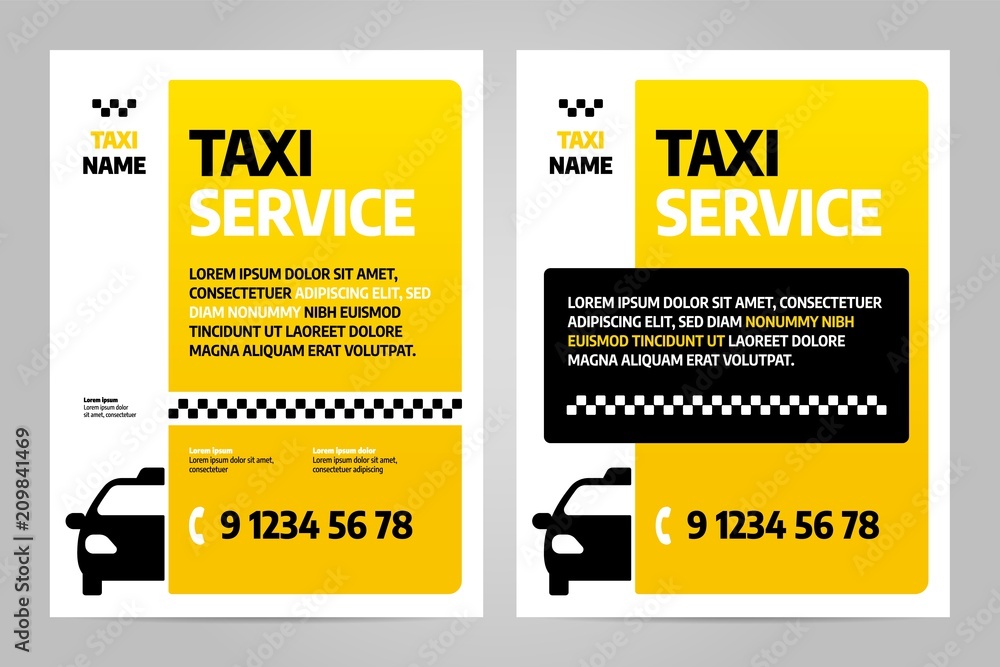 Vector Layout Design Template For Taxi Service Can Be Adapt To vector-layout-design-template-for-taxi-service-can-be-adapt-to